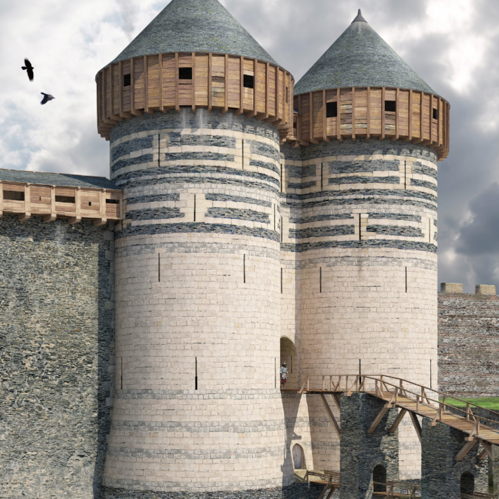 History of the castle of Angers